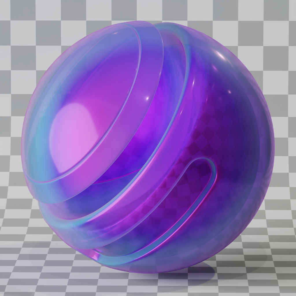 BlenderKit | Download the FREE Holographic Plastic Gel material