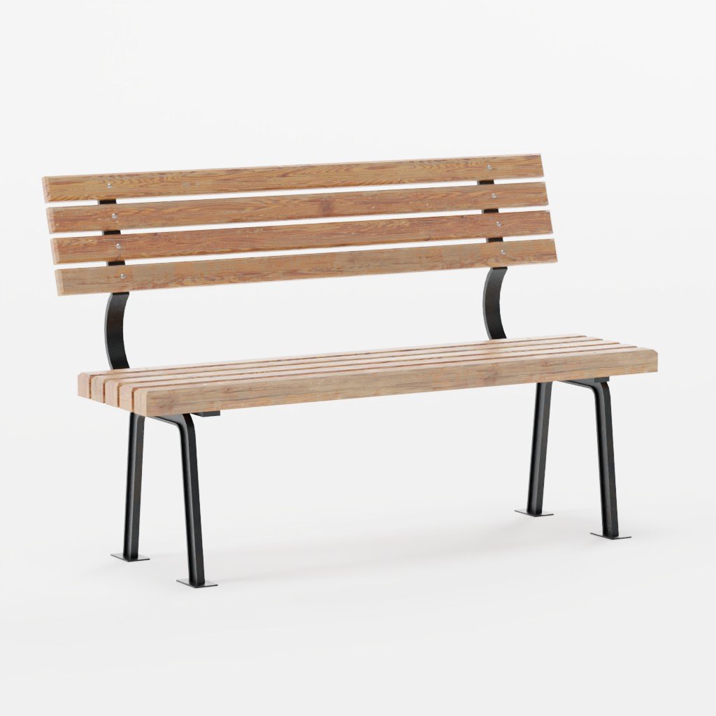 Street Bench | Benches models | BlenderKit