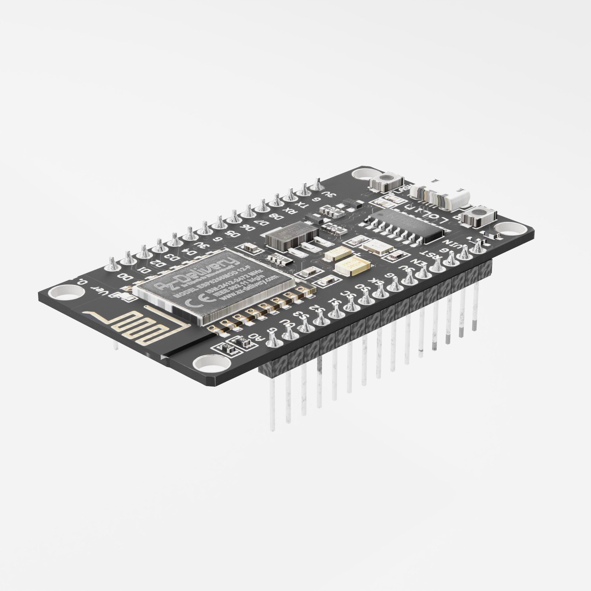 ESP12F NodeMCU | Technology models | BlenderKit