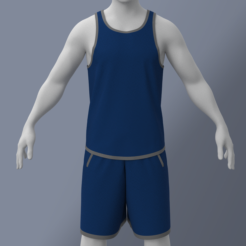 Tanktop set | FREE Man Clothing models | BlenderKit