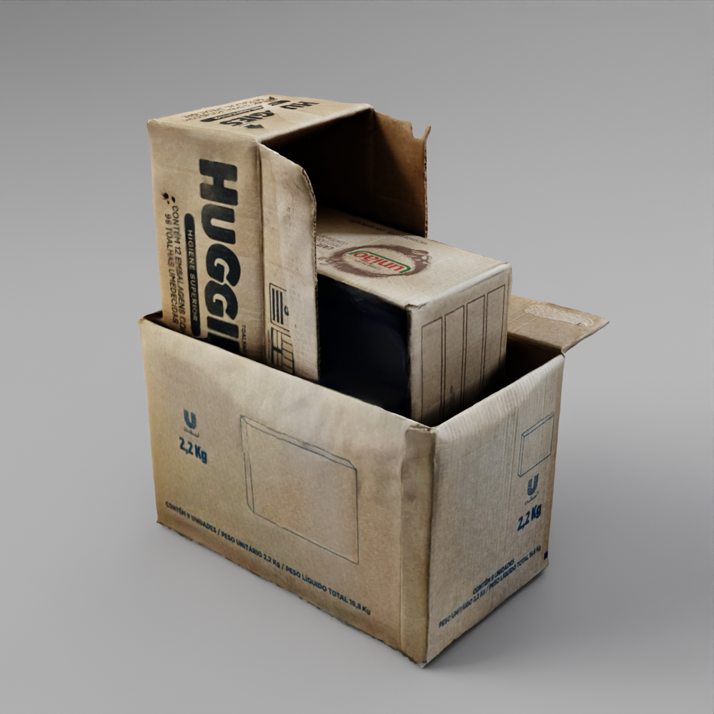 Cardboard Boxes Scan | Interior Decorations models | BlenderKit