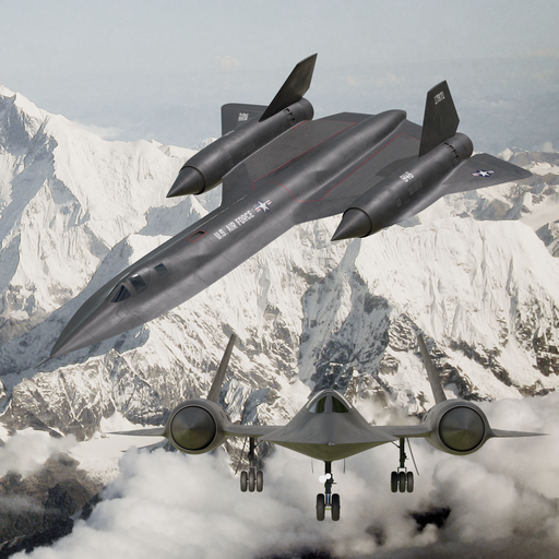 Lockheed SR-71 Blackbird | Airplane models | BlenderKit