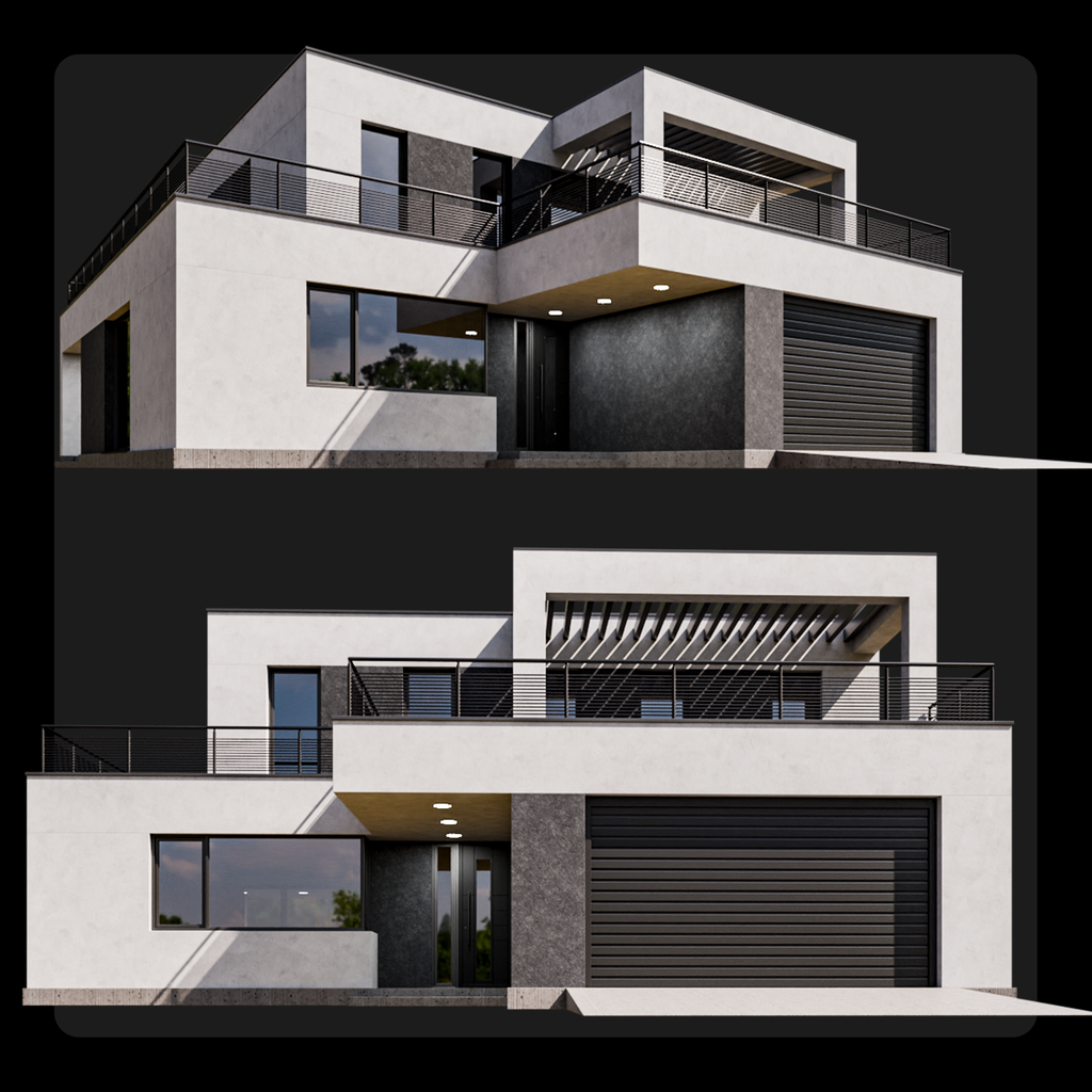 Modern Elegance House | FREE Private Buildings models | BlenderKit
