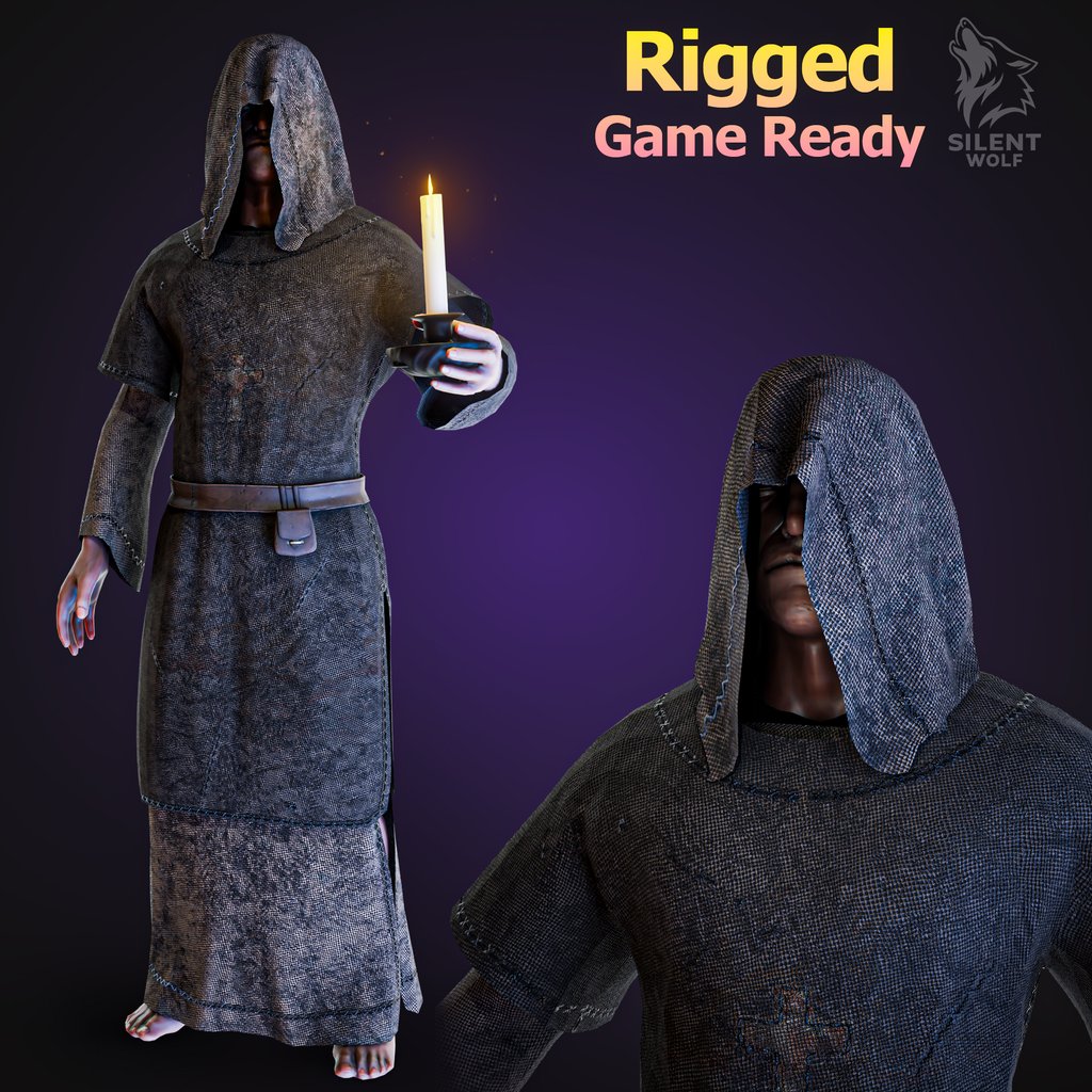 Rahebe -Rigged-Lowpoly | Fantasy Hero / Heroines models | BlenderKit