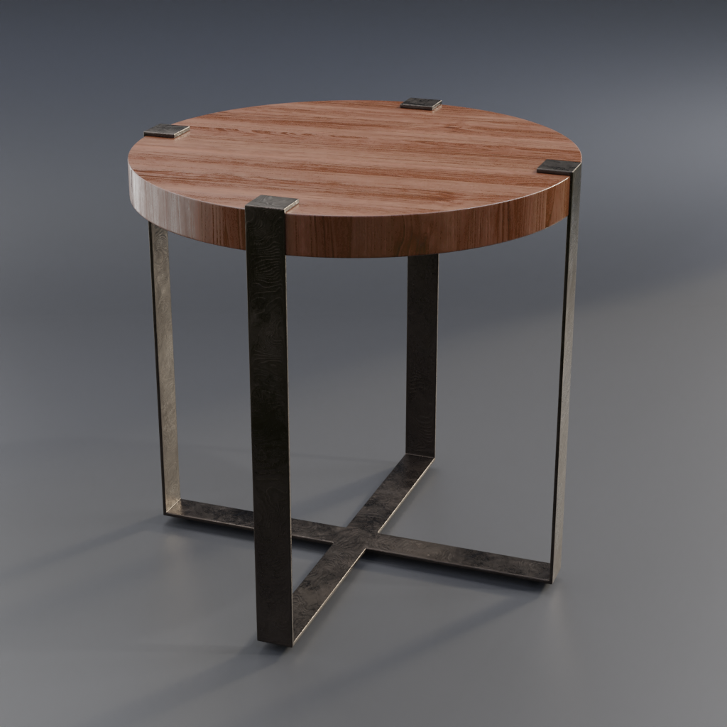 Sherrill Occasional Round Lamp Table | Tables models | BlenderKit