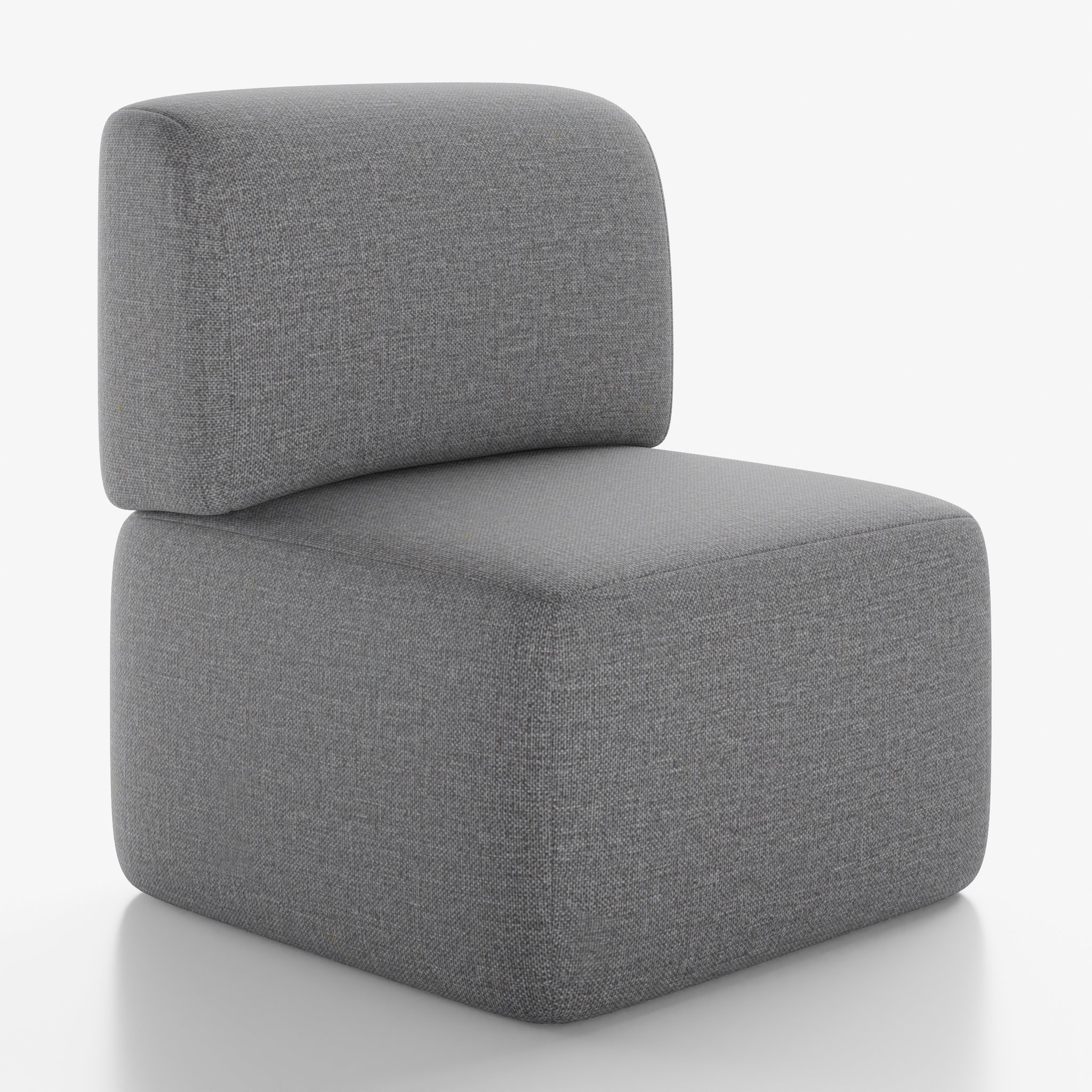 Soco Square Seating with Back By Hon | Sofas models | BlenderKit