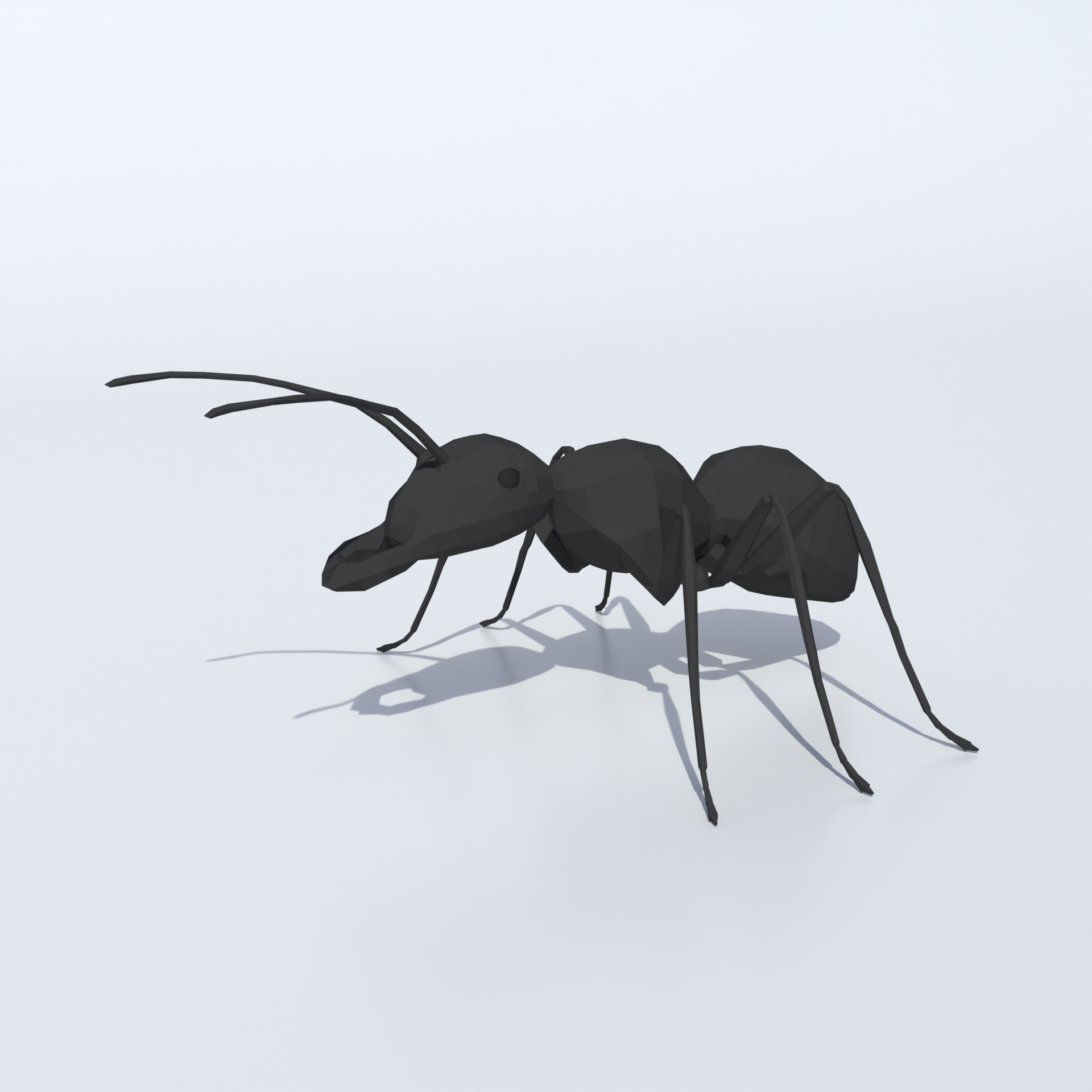 Low Poly Ant | Insects models | BlenderKit