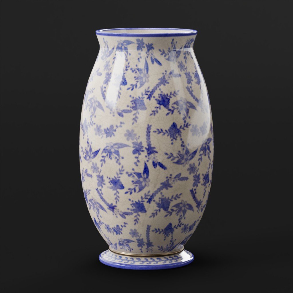 Antique Ceramic Vase 01 | FREE Vases models | BlenderKit