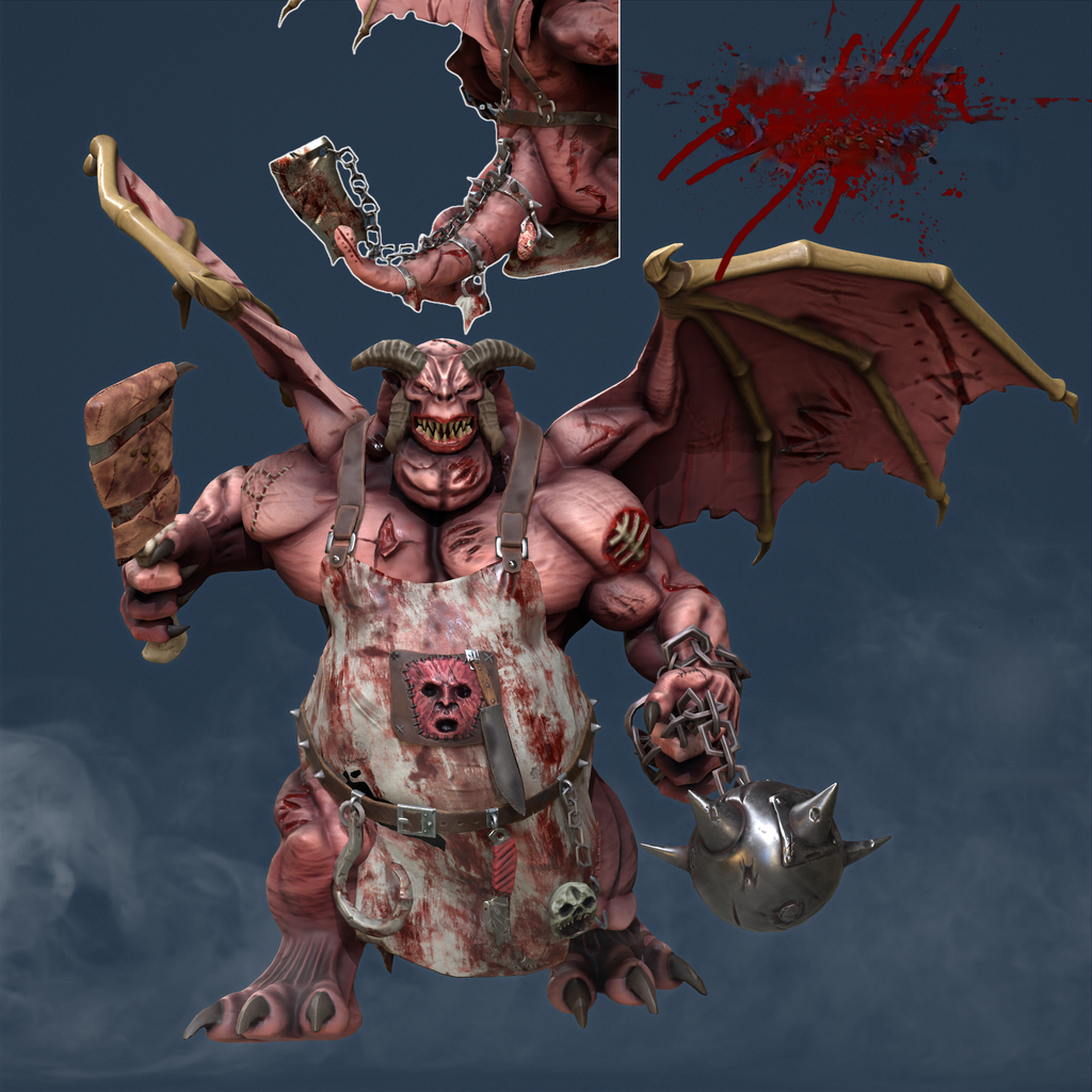 Butcher Demon Boss | Monsters & Creatures models | BlenderKit