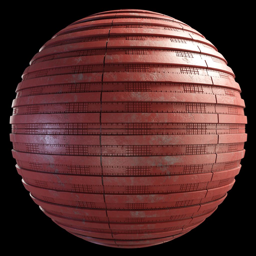 Tactile Blocks Painted Concrete Lines | FREE paving materials | BlenderKit