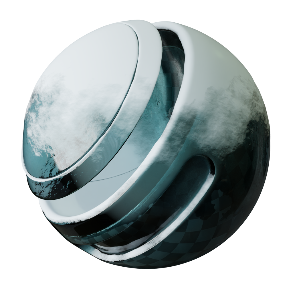 Ice with Frozen Areas 03 | FREE ice materials | BlenderKit
