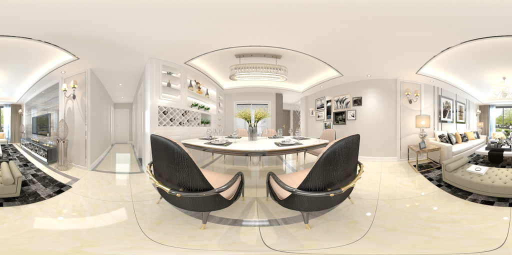 Living room | FREE Interiors HDRis | BlenderKit