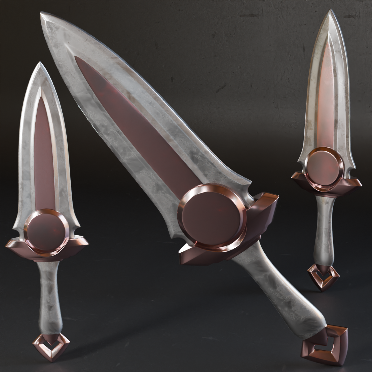MK BaseMesh Dagger 038 | Historical Weapons models | BlenderKit