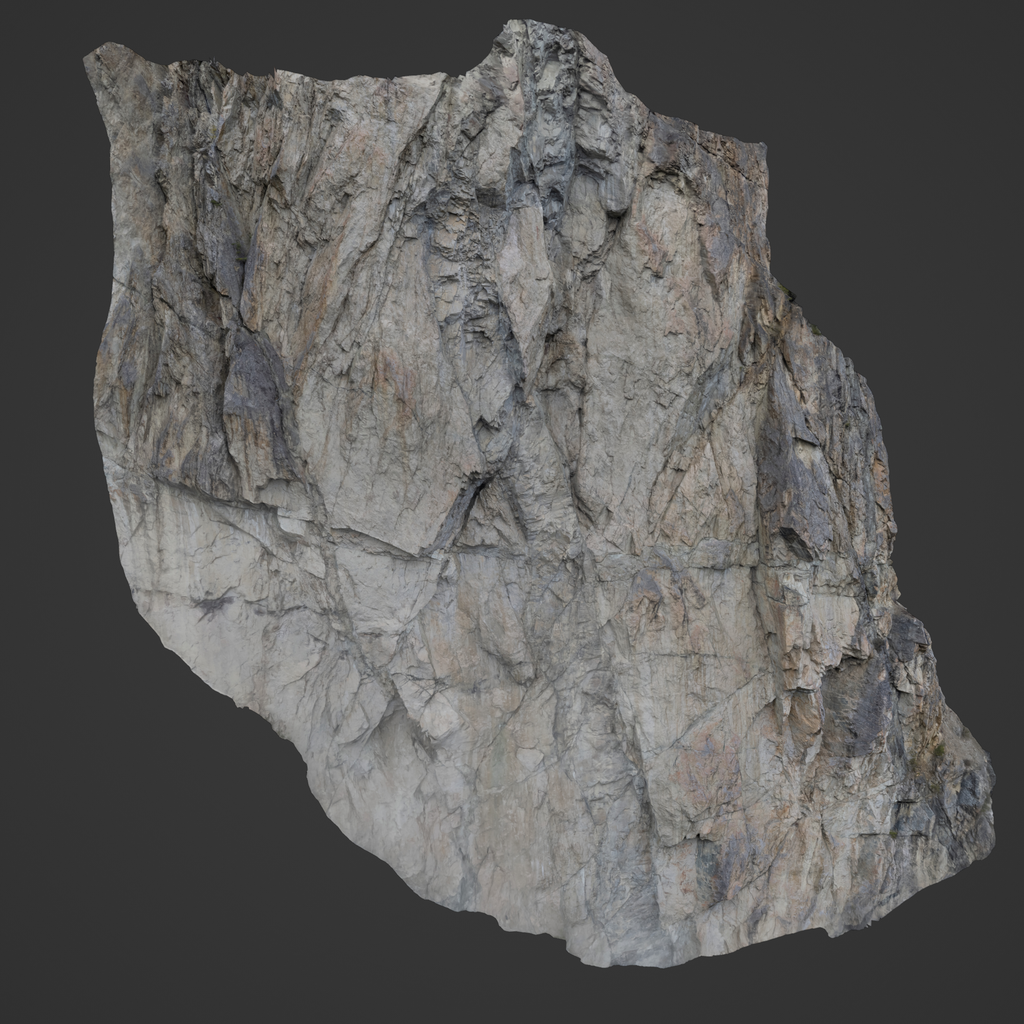Rock Cliff Photoscan | Environment Elements models | BlenderKit