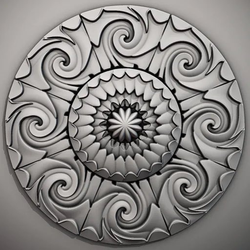 Flower ornament | FREE rust brushes | BlenderKit