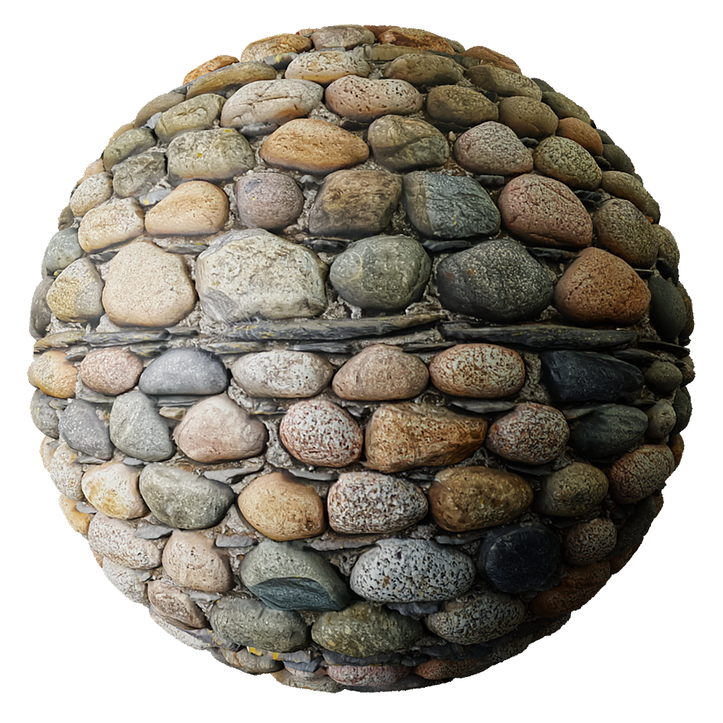 Cobble Stone Wall | FREE stone materials | BlenderKit