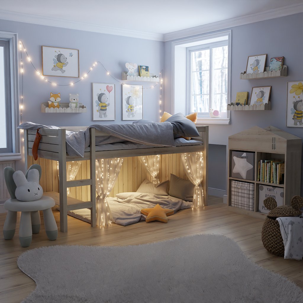 Bedroom Teddy Room | Interior scenes | BlenderKit