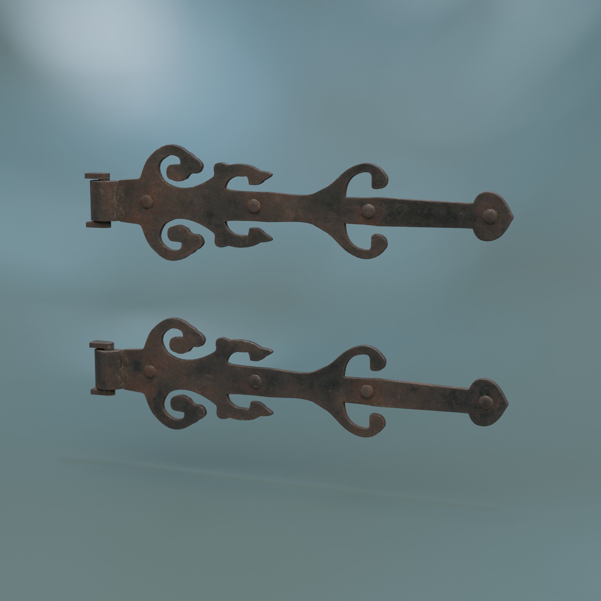 Medieval Hinges | FREE Doors models | BlenderKit