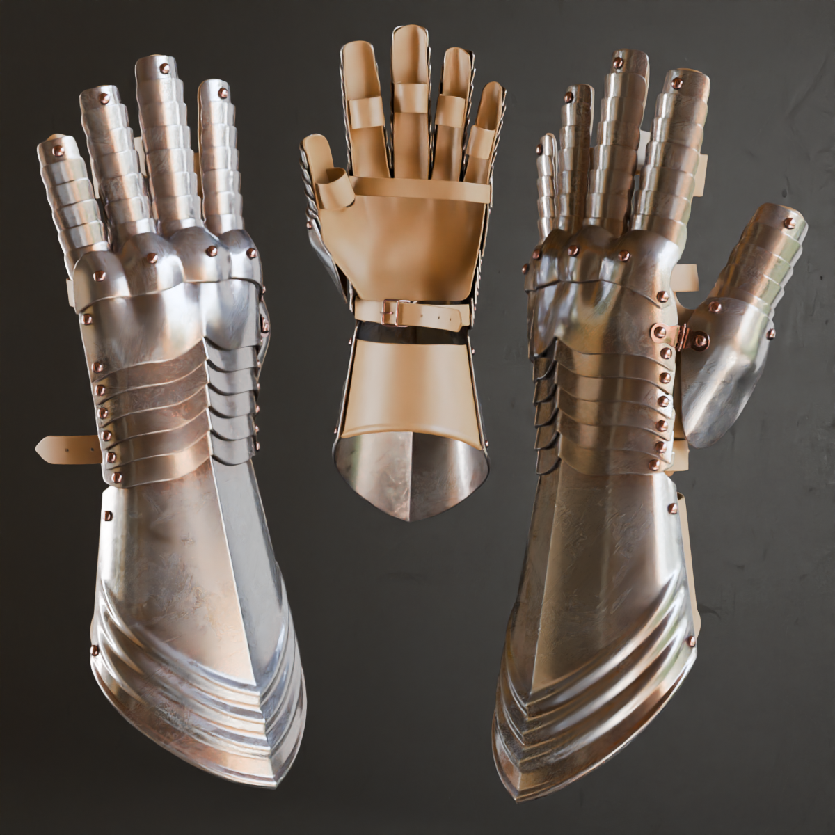 MK HandArmor 010 | Historical Weapons models | BlenderKit