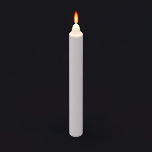 burning candle | FREE Miscellaneous models | BlenderKit
