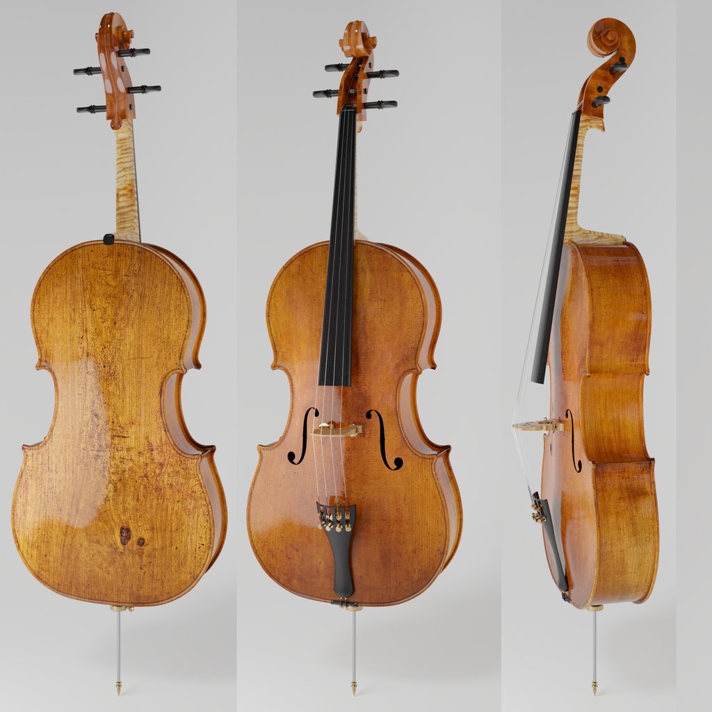 Antonio-stradivari-cremona-cello-1699 | FREE Musical Instruments models ...