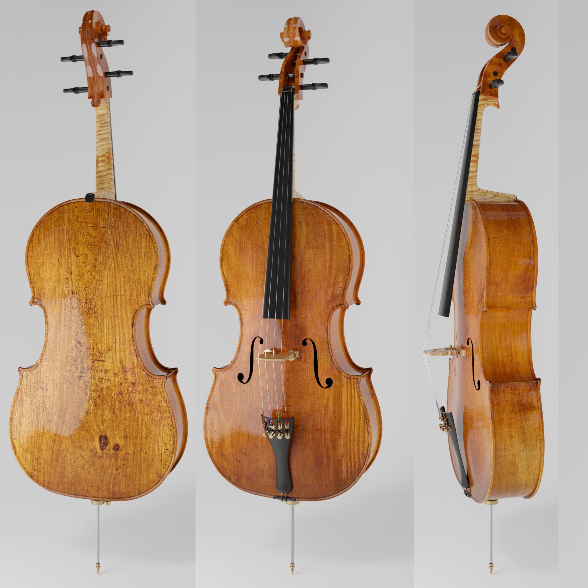 Antonio-stradivari-cremona-cello-1699 | FREE Musical Instruments models ...