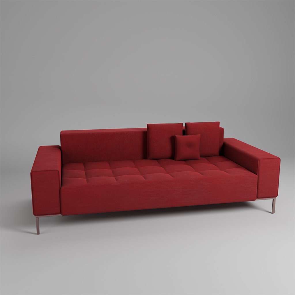 Sofa Zanotta Alfa | FREE Sofas models | BlenderKit
