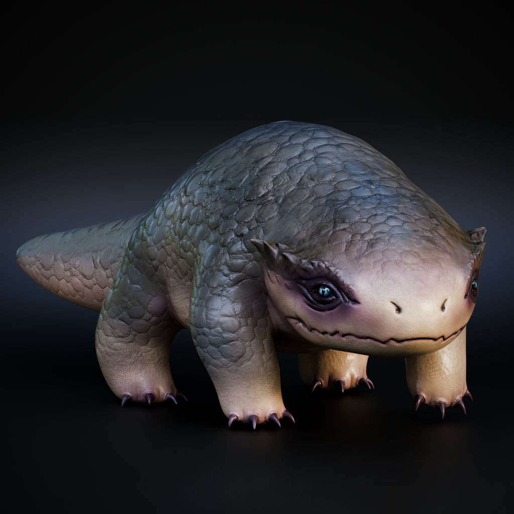 Lizard Creature (Rigged) | FREE Monsters & Creatures models | BlenderKit