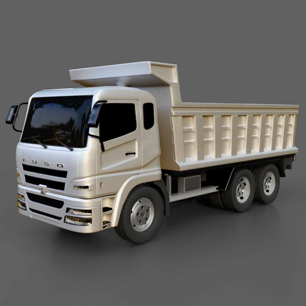 BlenderKit | Download the Mitsubishi Fuso Dump Truck model