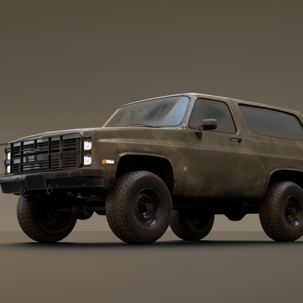 BlenderKit | Download the FREE 1986 Chevrolet M1009 model