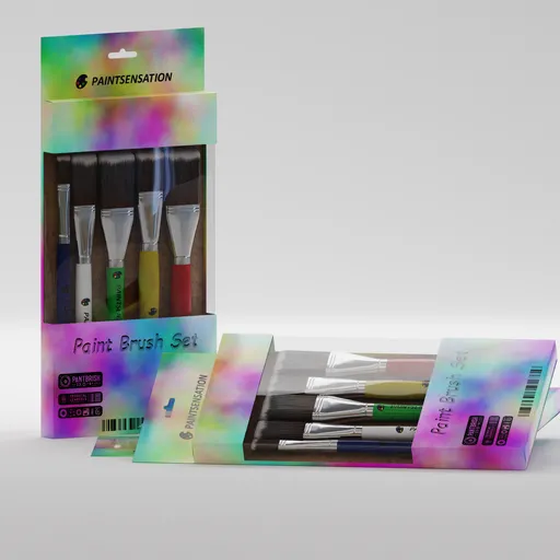 Paintbrush Set | FREE Miscellaneous models | BlenderKit