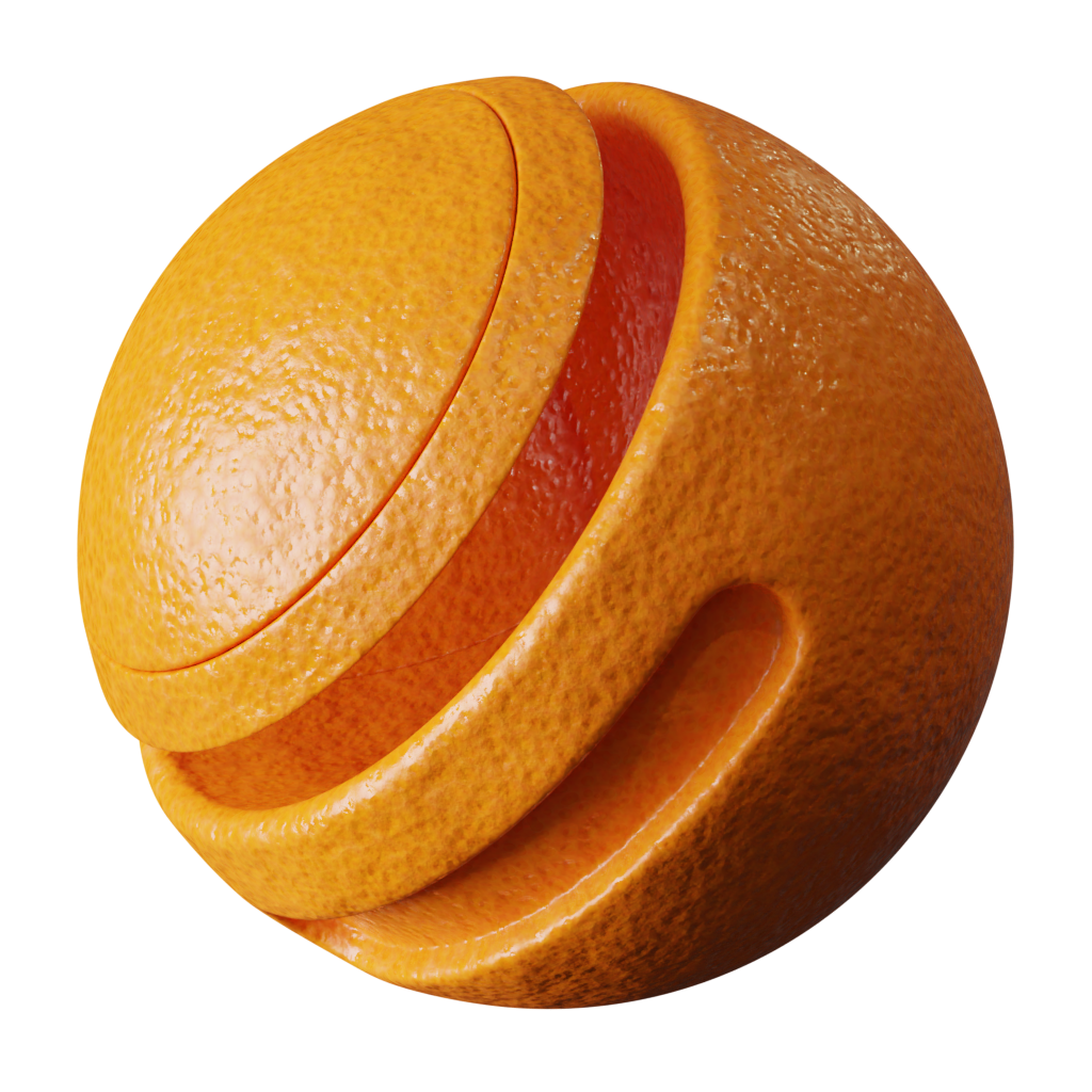 Orange procedural | FREE food materials | BlenderKit