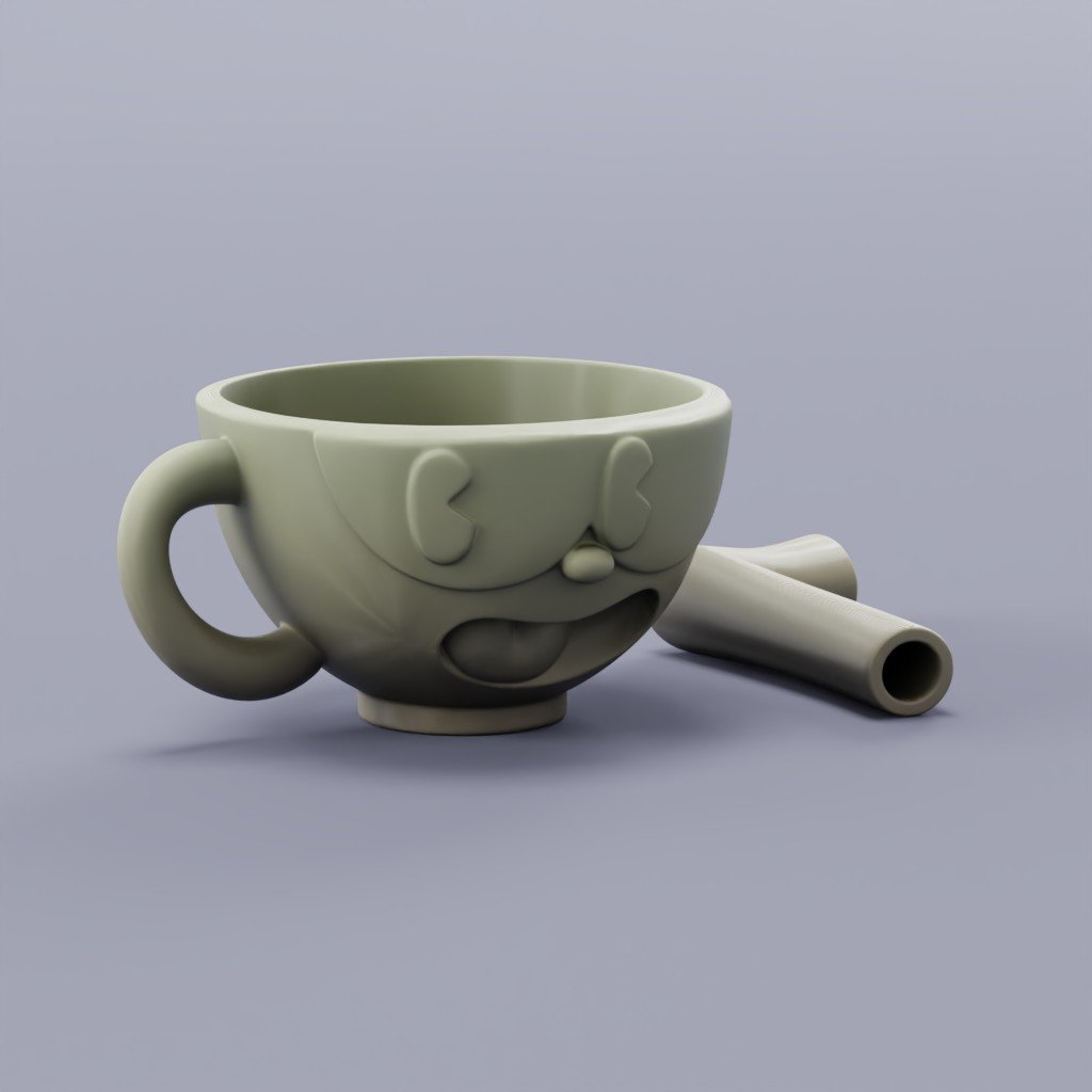 Cuphead Mug | Containers printables | BlenderKit