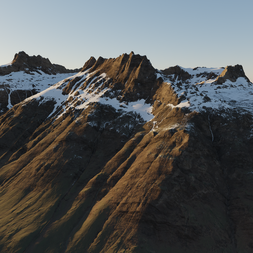 Rocky Mountain Landscape Terrain | Terrains models | BlenderKit