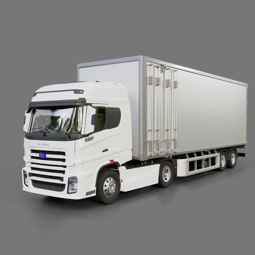 Ford F-Max Tractor Trailer | Trailers models | BlenderKit