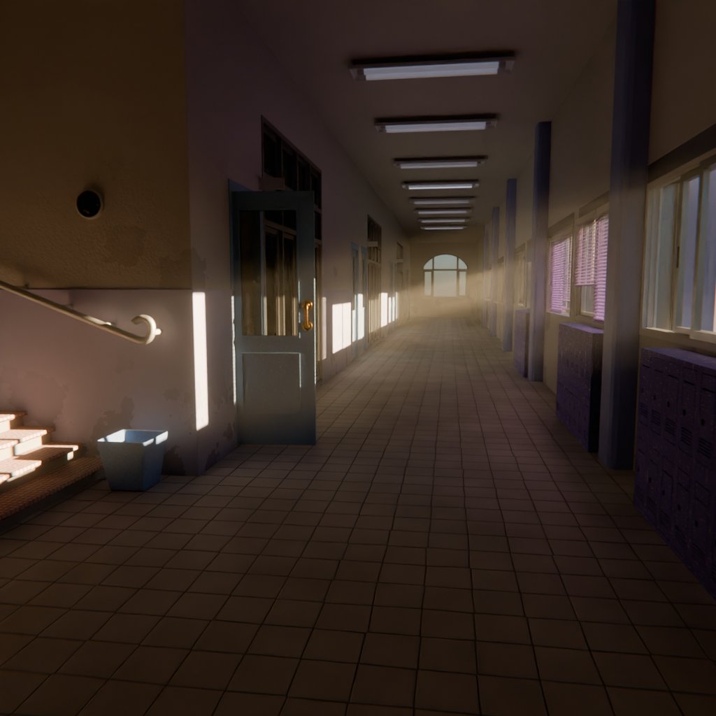 School passage | FREE Public scenes | BlenderKit