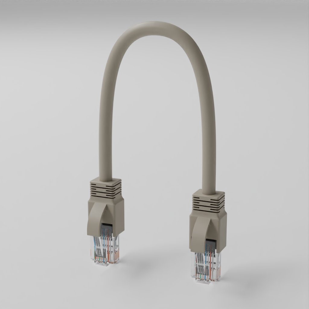 RJ45 connector | FREE Computer Peripherals models | BlenderKit