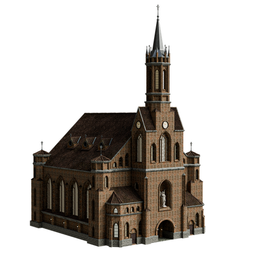 Medieval church | Historic Buildings models | BlenderKit