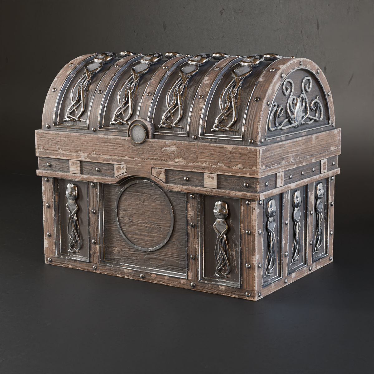 MK BaseMesh Chest 03 | Bags & Suitcases models | BlenderKit