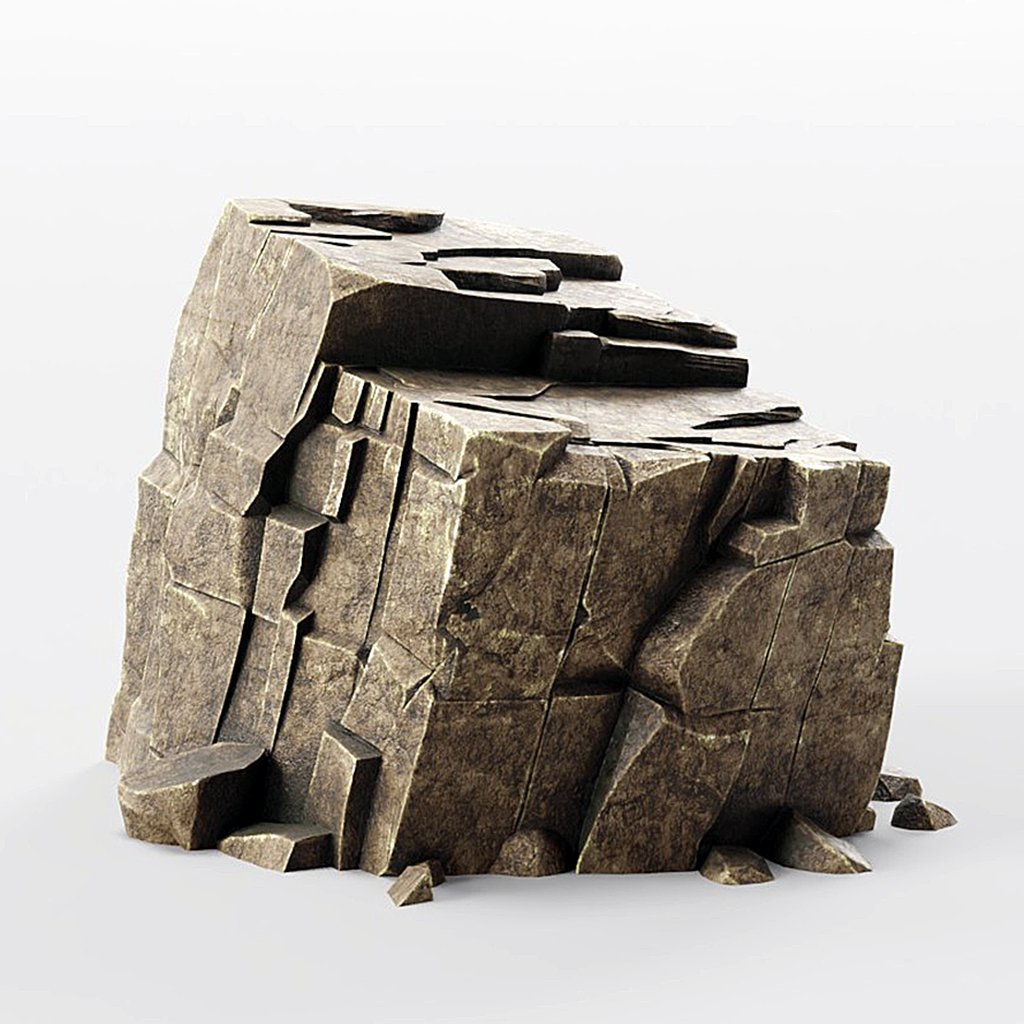 Flat Rock | Terrains models | BlenderKit