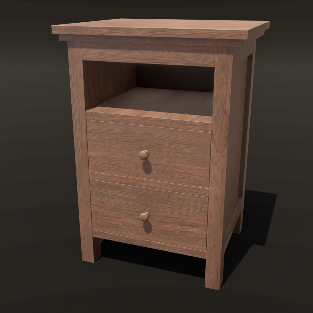 Side table with Drawers | Tables models | BlenderKit