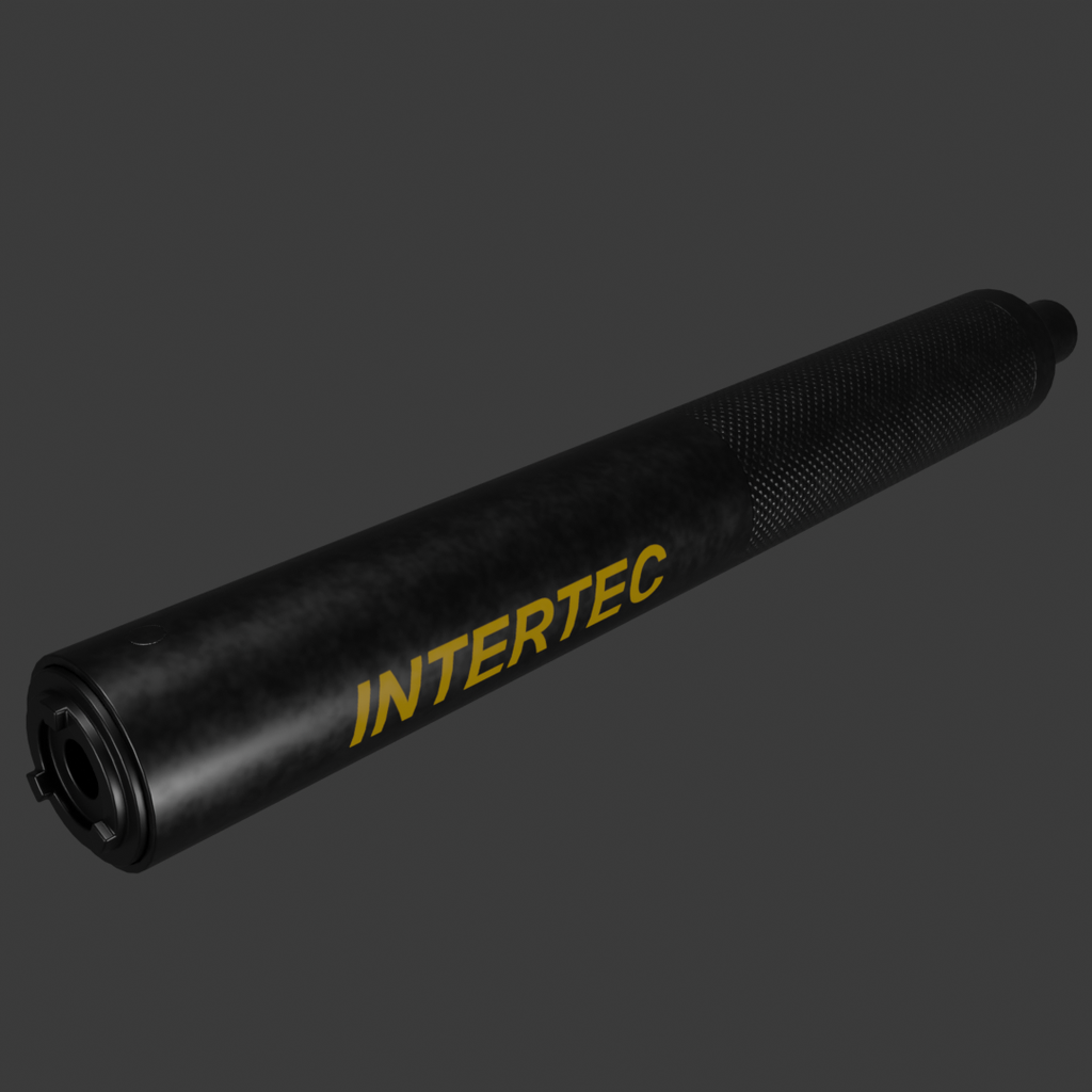 Weapon silencer labeled | FREE Weapons & Armors models | BlenderKit