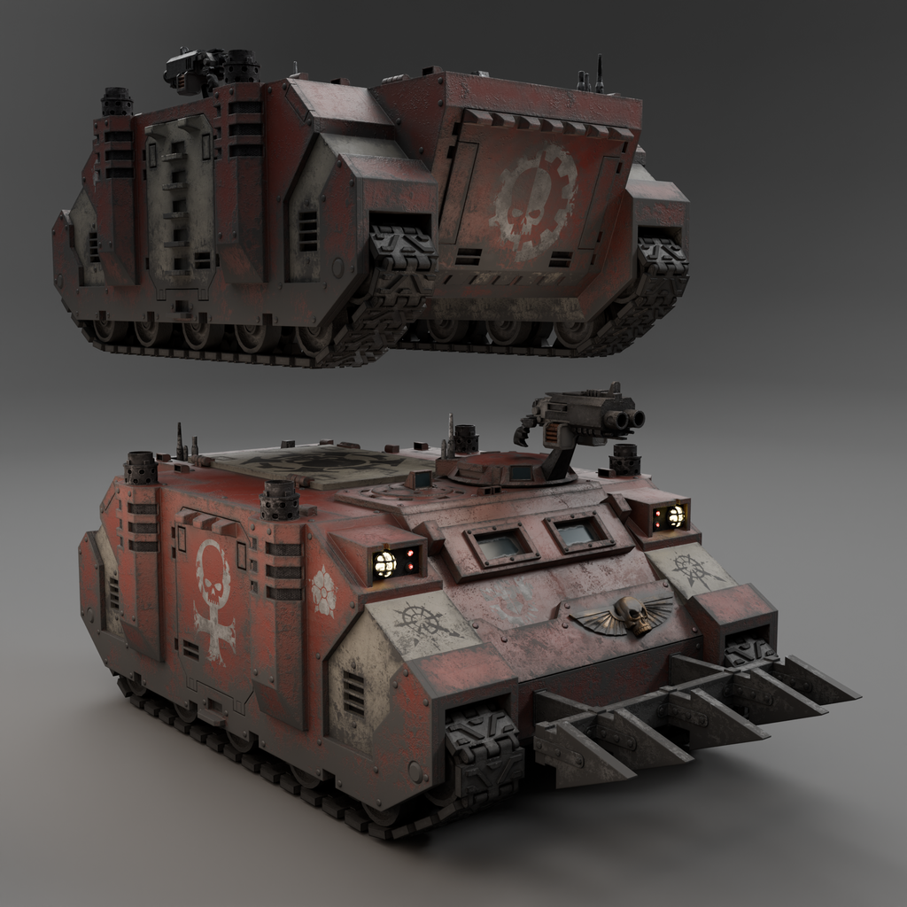 APC Rhino From Warhammer 40k | Military Vehicles models | BlenderKit