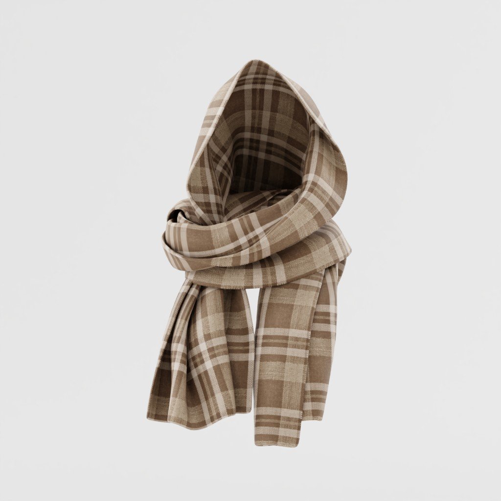 Beige Scarf Wrap | Accessories models | BlenderKit