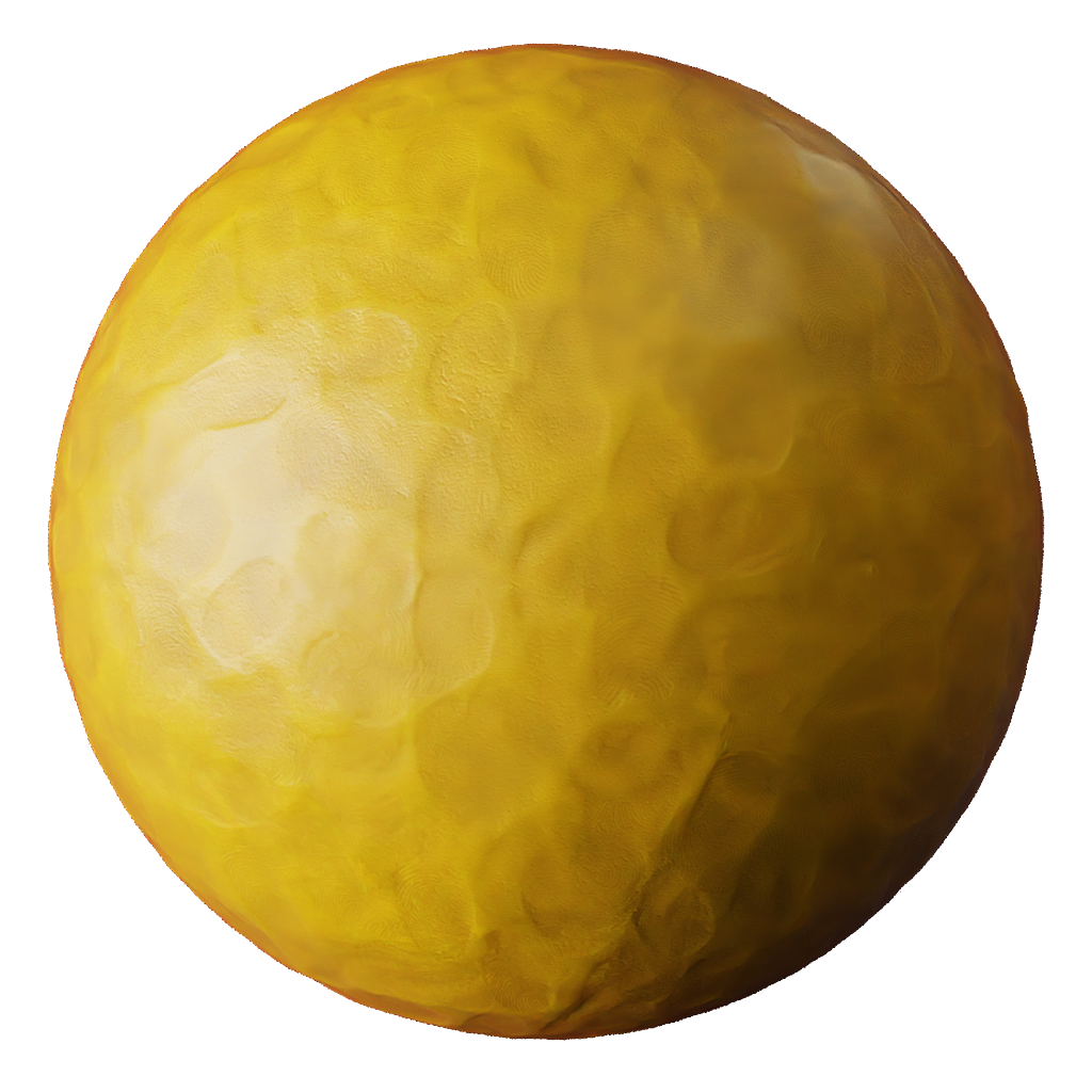 Modelling Clay - Yellow | FREE plastic materials | BlenderKit