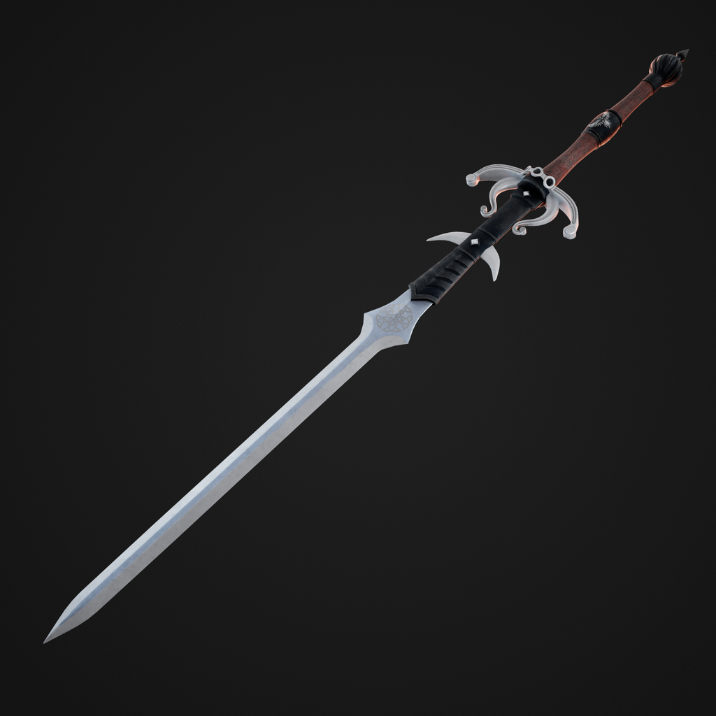 BlenderKit | Download the Two-handed sword model