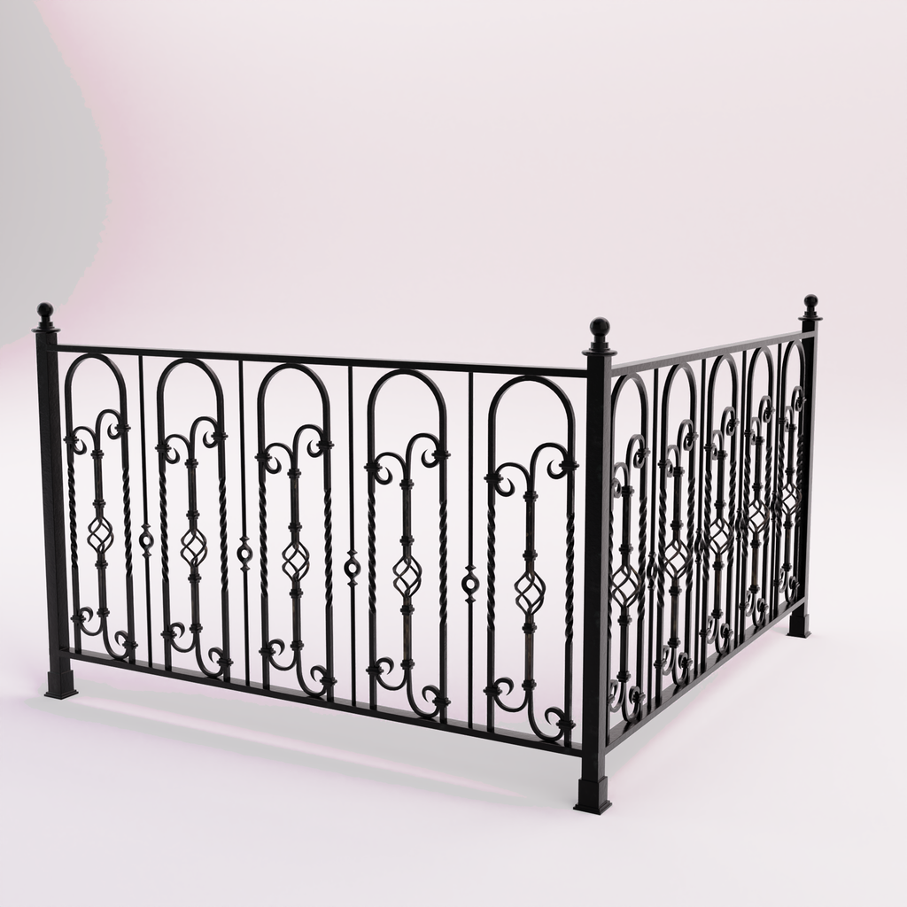 Cast Iron Fence | FREE Fences models | BlenderKit