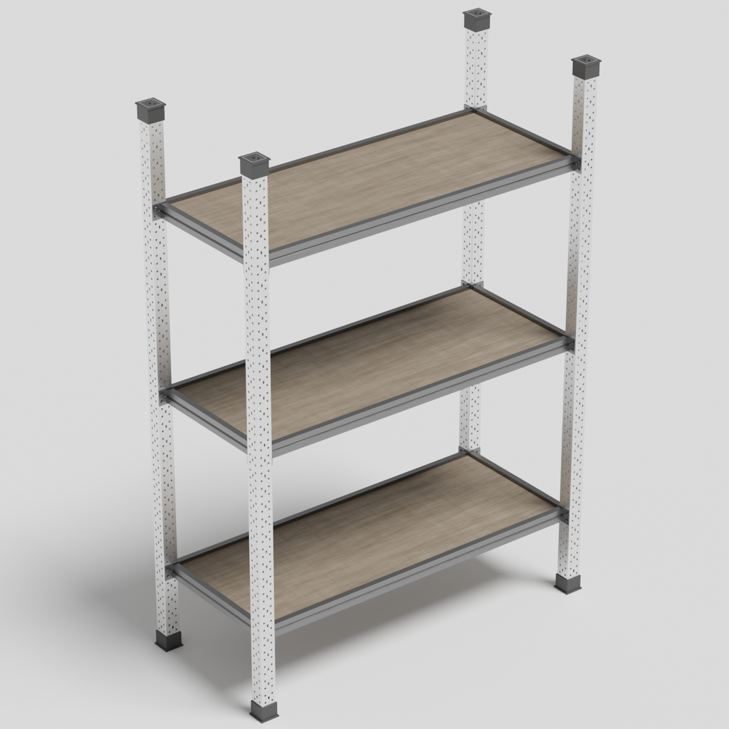 Procedural Shelving | FREE Containers models | BlenderKit