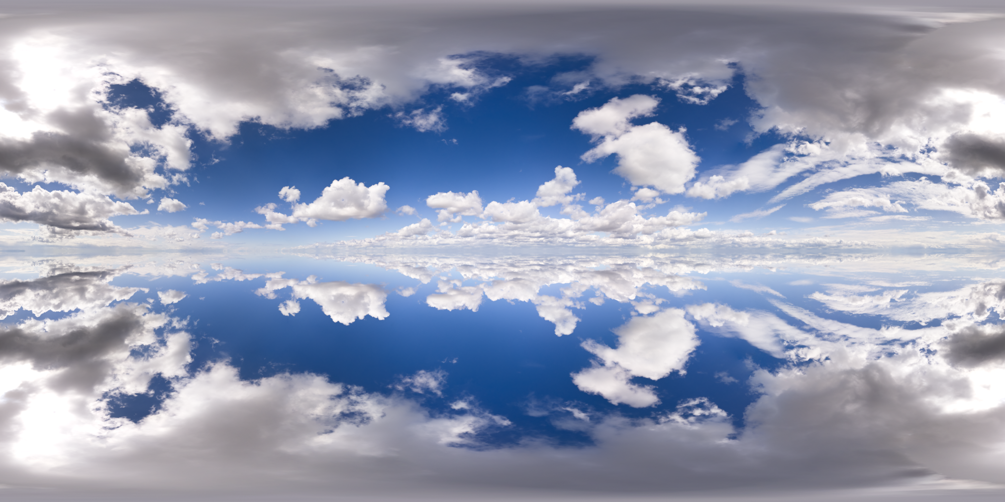 Infinite Real Sky - Puffy Day Clouds | Nature HDRis | BlenderKit