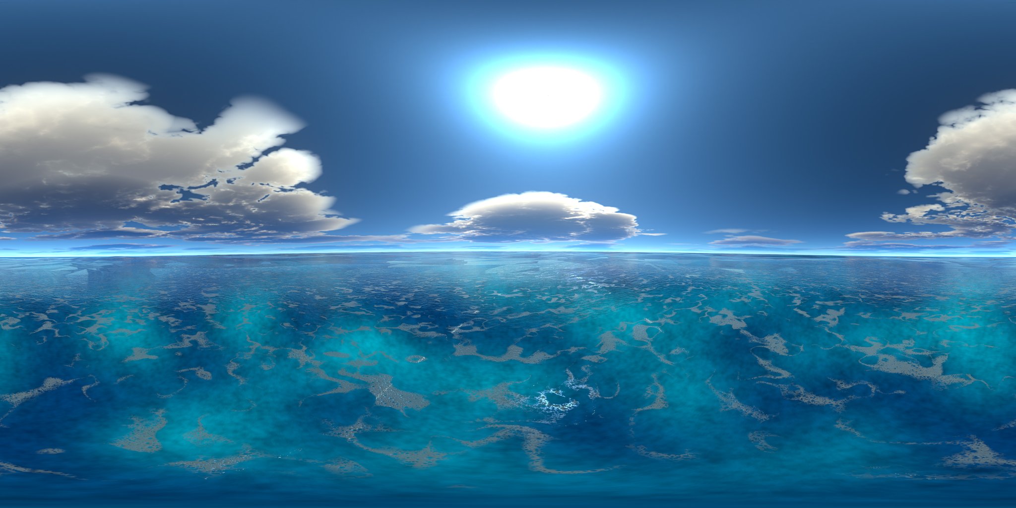 Tropical Ocean Midday HDRI | Water Environments HDRis | BlenderKit
